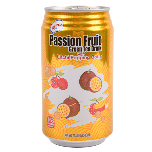 NEW WHOLESALE RICO PASSION FRUIT TEA DRINK W/POPPING BOBA 11.5-OZ SOLD ...