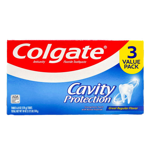 NEW WHOLESALE COLGATE TOOTHPASTE CAVITY PROTECTION 3 PK X 6 OZ EA SOLD ...